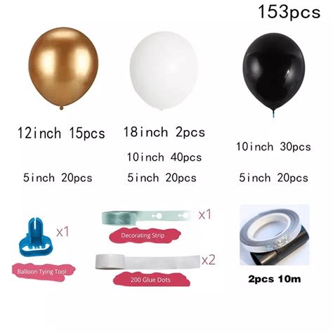 Аркаден комплект балони за рожден ден 147 части Emag Bg