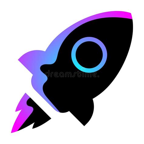 Rocket Gradient Icon Rocket Launch Modern Startup Symbol Stock Vector Illustration Of