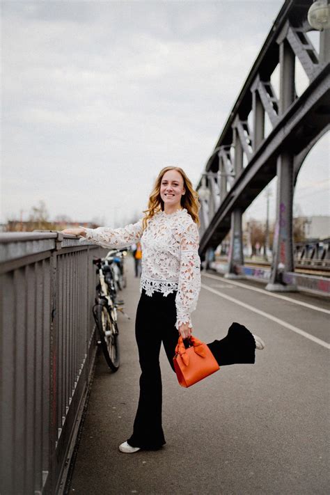 Lace Blouse And Some Flared Pants