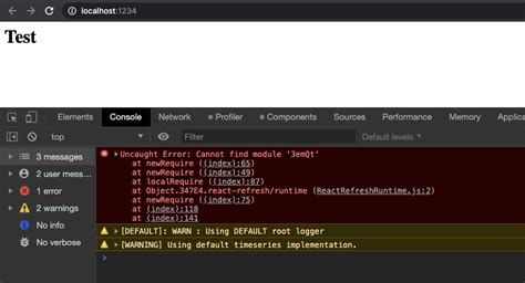 cannot find module 3emqt react refresh runtime · issue 4858