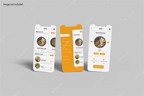 Premium Psd Front View Ui App Screen Mockup