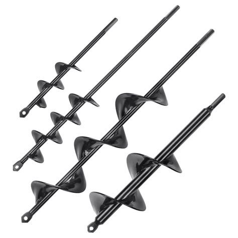 Vevor Auger Drill Bits For Planting Set Of 4 Garden Auger Spiral Drill Bits Vevor Au