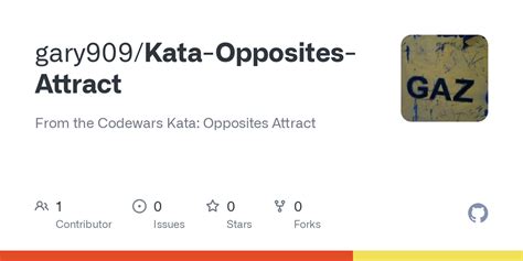 Github Gary Kata Opposites Attract From The Codewars Kata