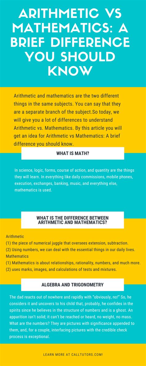 Arithmetic Vs Mathematics A Brief Difference You Should Know R