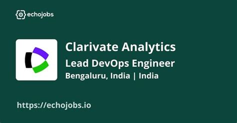 Clarivate Analytics Is Hiring Lead Devops Engineer Noida India India Azure Javascript Css