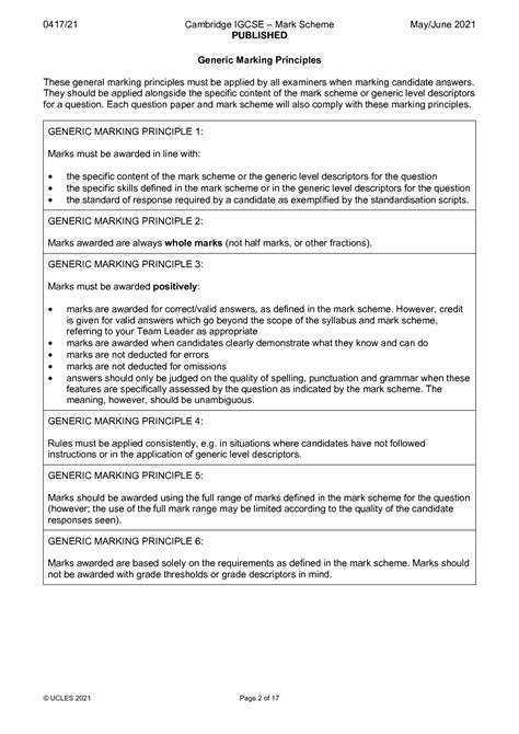 SOLUTION IGCSE ICT SUMMER 2021 Paper 2 Marking Scheme Studypool
