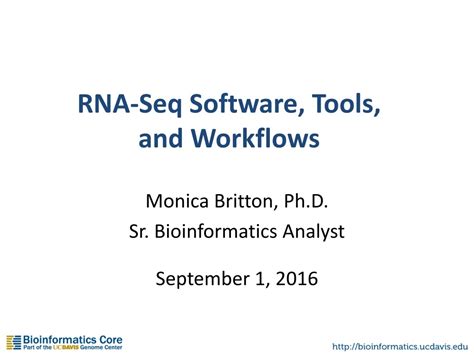 Ppt Rna Seq Software Tools And Workflows Powerpoint Presentation Free Download Id 8792398