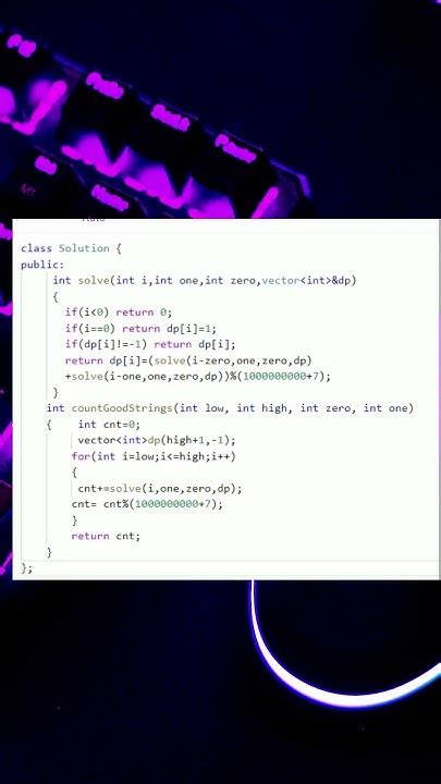 Counts Ways To Build Good String Leetcode Problem Solution Youtube
