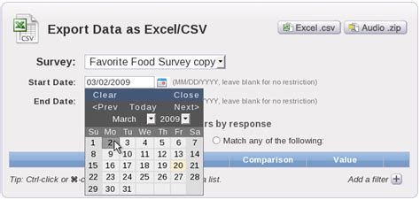 Plum Survey Documentation Exporting Data In Excelcsv Format