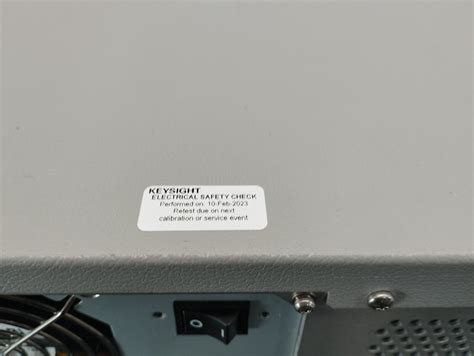 Manufacturer Calibration Certificate E5052A Signal Source Analyzer
