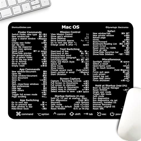 mac shortcut key mouse pad black large gaming mouse pad xl