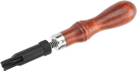 Lederen Steekwerktuig Met Houten Handvat Voor Houtbewerking En Ambachtelijke Projecten Bol