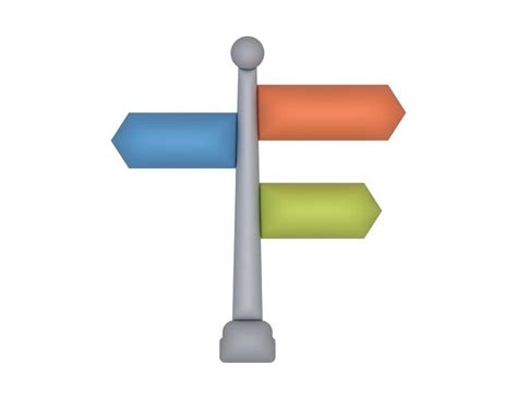 Premium Vector 3d Direction