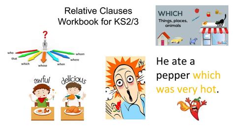Relative Clauses Workbook For KS2 3 With FREE Quiz Teaching Resources