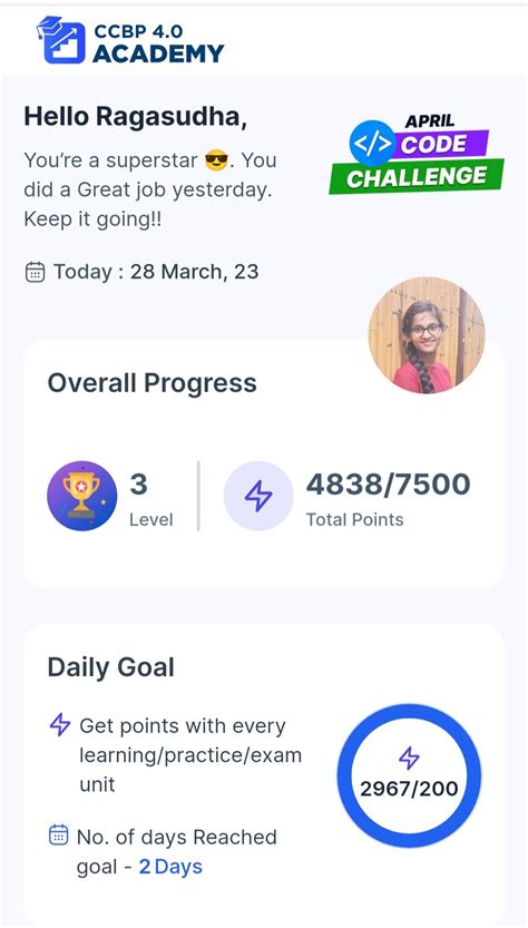 Ragasudha Kasturi On Linkedin Aprilcodechallenge Ccbpian Consistency
