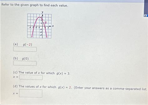 solved refer to the given graph to find each