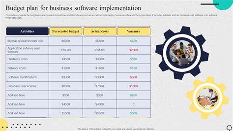Software Implementation Strategy Budget Plan For Business Software Implementation Formats PDF