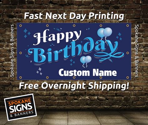 Customize Your Birthday Banner Get It In Your Hands In 2 Days