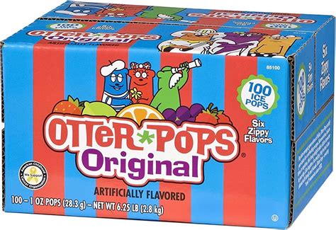 Otter Pops Original Assorted Freezer Pops 1oz Freeze Pops