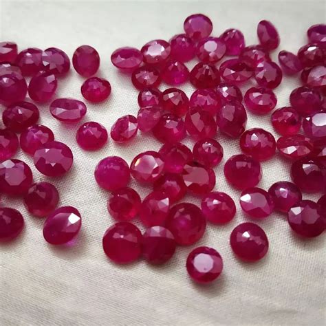 Pink Round Ruby Stones 5mm To 5 60 Mm At Rs 10000 Carat In Jaipur Id