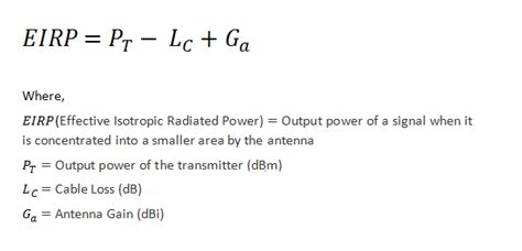 What Is Eirp Everything Rf