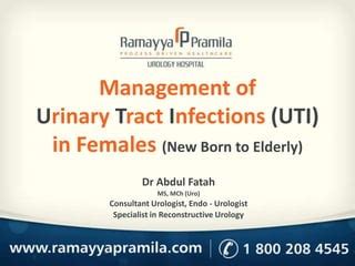 Management Of Urinary Tract Infections Uti In Females New Born To