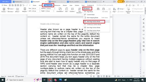 How To Make One Page Landscape In WPS Word Document WPS Office Academy