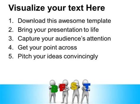 3d Illustration Of Best Text Powerpoint Templates Ppt Backgrounds For