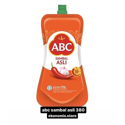 Jual Abc Sambal Asli Pouch 380ml Shopee Indonesia