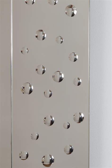 Large Venetian Etched Bubble Mirror Contemporary Lantiquaire