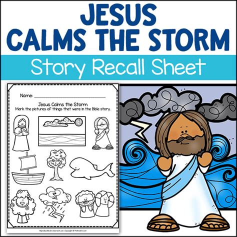 Jesus Calms The Storm Christian Preschool Activities Prekinders