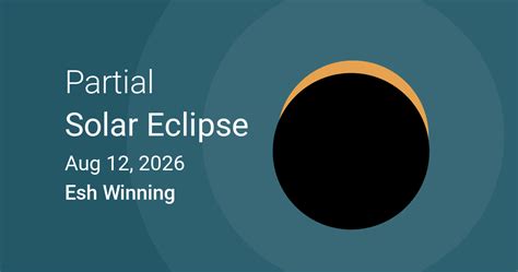 Eclipses Visible In Esh Winning England United Kingdom Aug 12 2026