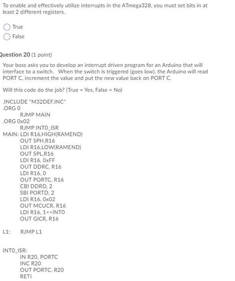 Solved To Enable And Effectively Utilize Interrupts In The Chegg