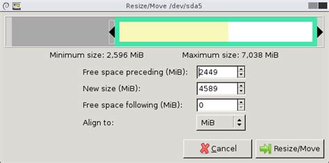 Windows Gparted Doesnt Allow Adding Free Space To Partition At End