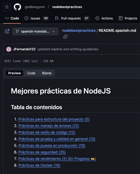 Guía En Español De Mejores Prácticas Para Nodejs Er4nygx Miguel Ángel Durán