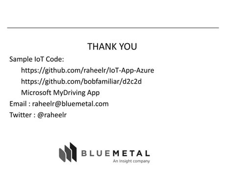 Introduction To Microsoft Azure Iot Pptx