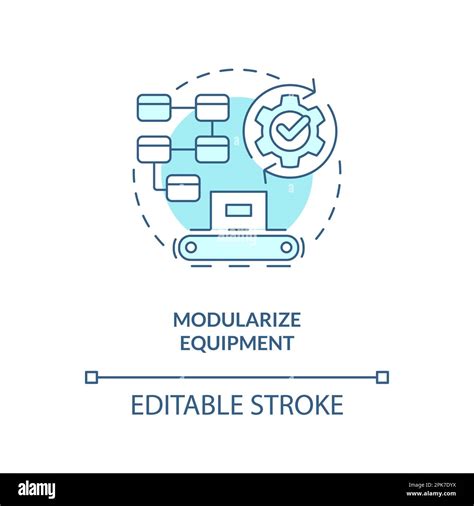 modularize equipment turquoise concept icon stock vector image and art alamy