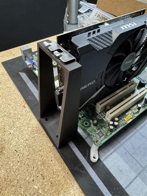 Custom Gpu Support Bracket For Arcade Pc On L Feet Or Custom Risers Comes With Height Adapter