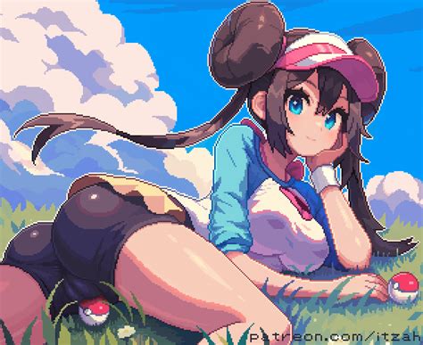 Itzah Rosa Pokemon Nintendo Pokemon Pokemon Bw2 1girl Alternate Costume Ass Ass Focus