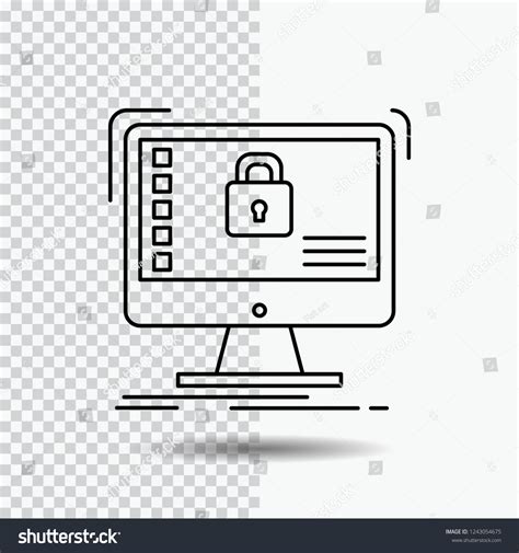Secure Protection Safe System Data Line Stock Vector Royalty Free 1243054675 Shutterstock