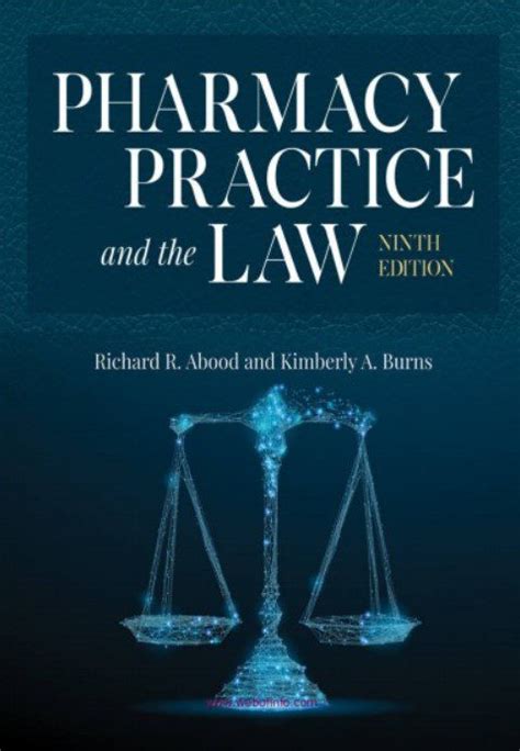 Pharmacy Practice And The Law 9th Edition PDF Free Download Medical Study Zone