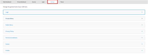 Department Templates Settings Tab Absorb Help Center