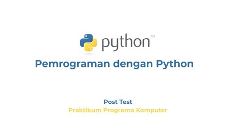pemrograman dengan python youtube