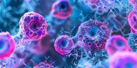 Microscopic Image Showing Bacteria On Oral Mucosa Squamous Cells Concept Microscopic Imaging