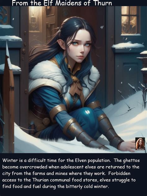 Elf Maiden In Winter 02 By Rachaeljanem On Deviantart