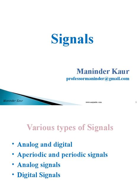 Analog And Digital Signals Pps Pdf Phase Waves Signal