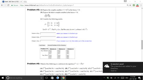 Solved Math 1b03 Term 3 X C A Secure Ps W Onlineform