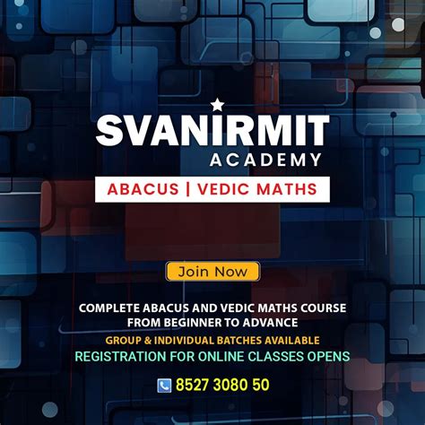 Svanirmit Introducing Indias Best Online Classes For Abacus And Vedic Mathematics Why Us 💭💭