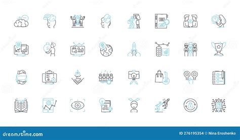 Interpretation Line Icons Collection Translation Understanding
