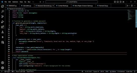 My Python Project On Password Generator Vikas Reddy Hanmandla Posted